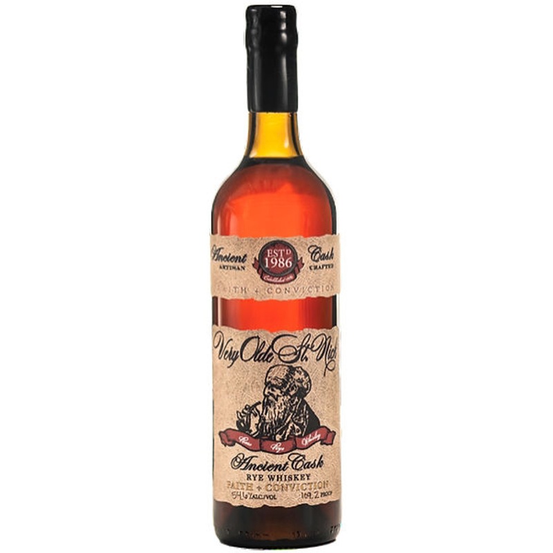 Very Olde St. Nick Ancient Cask Faith & Conviction Rye Whiskey 750ml ...