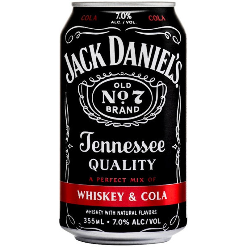 Jack Daniel's Whiskey & Cola Cocktail Ready To Drink 12oz 4 Pack Cans ...